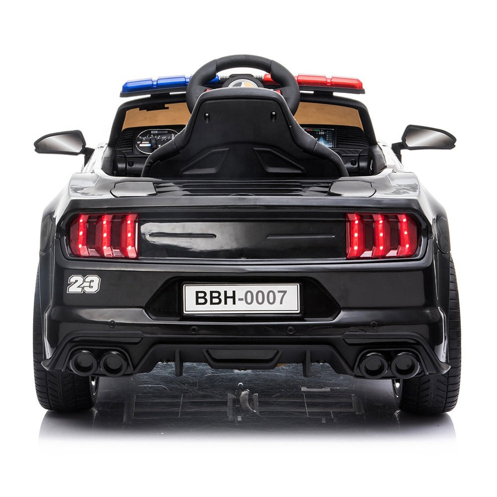Ford Mustang GT350 Police Inspired Kids Ride On Car with Remote Contro ...