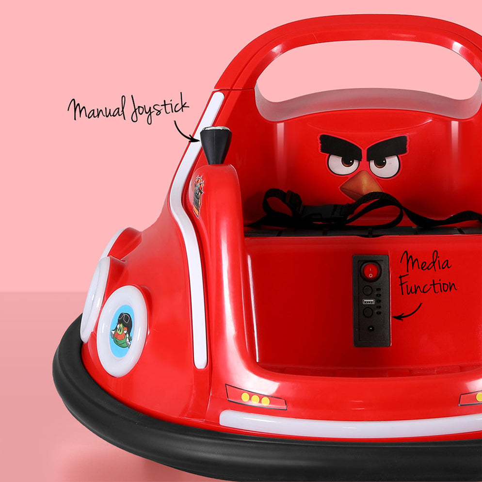 Angry Birds Kids Ride On BUMPER Car with Remote Control | Red | Ride Ons
