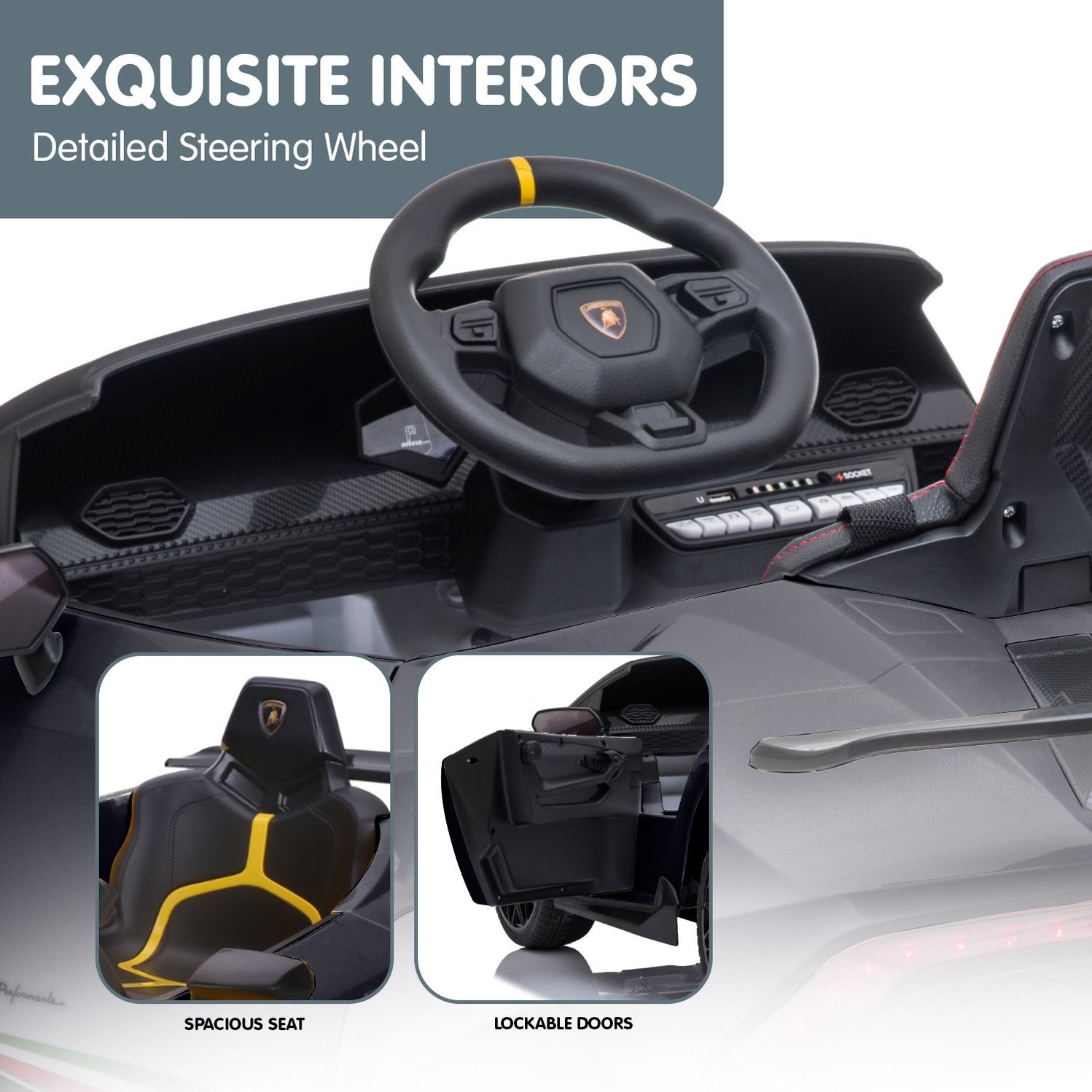 Lamborghini Huracán Performante Officially Licensed Kids Ride On Car w ...