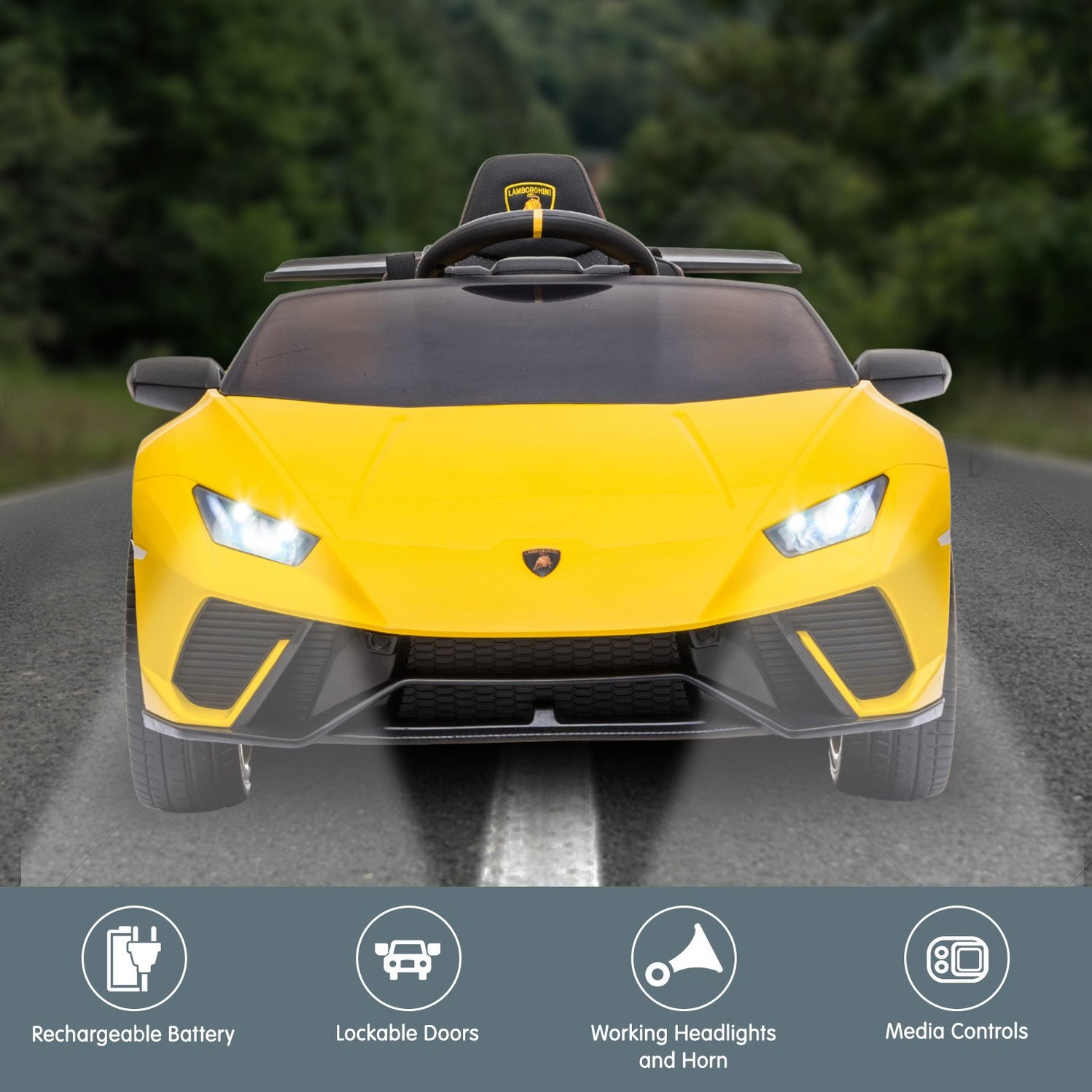 Lamborghini Huracán Performante Officially Licensed Kids Ride On Car w ...
