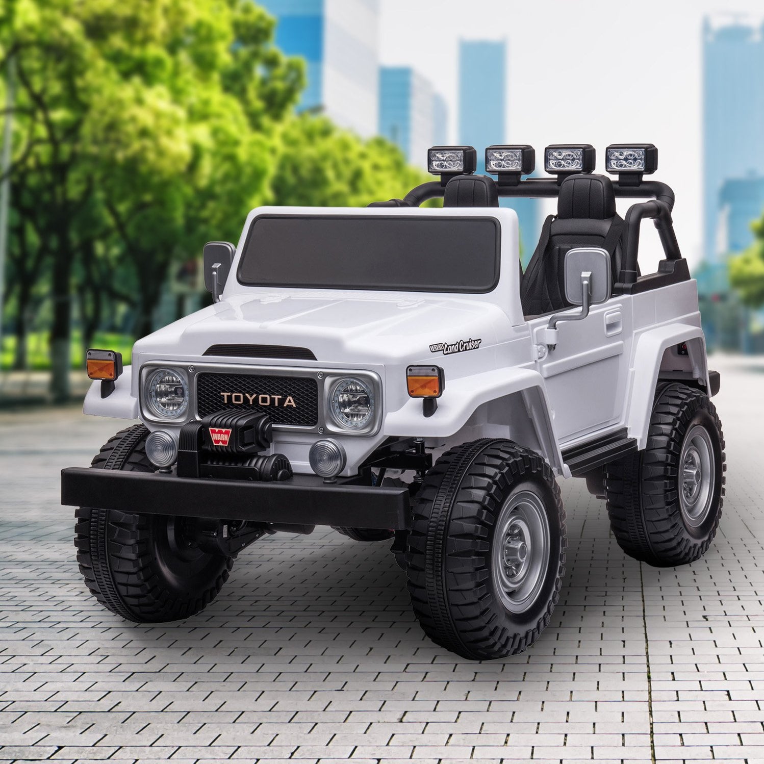 Twin (Two) Seater Toyota FJ-40 Officially Licensed Off Road Kids Ride ...
