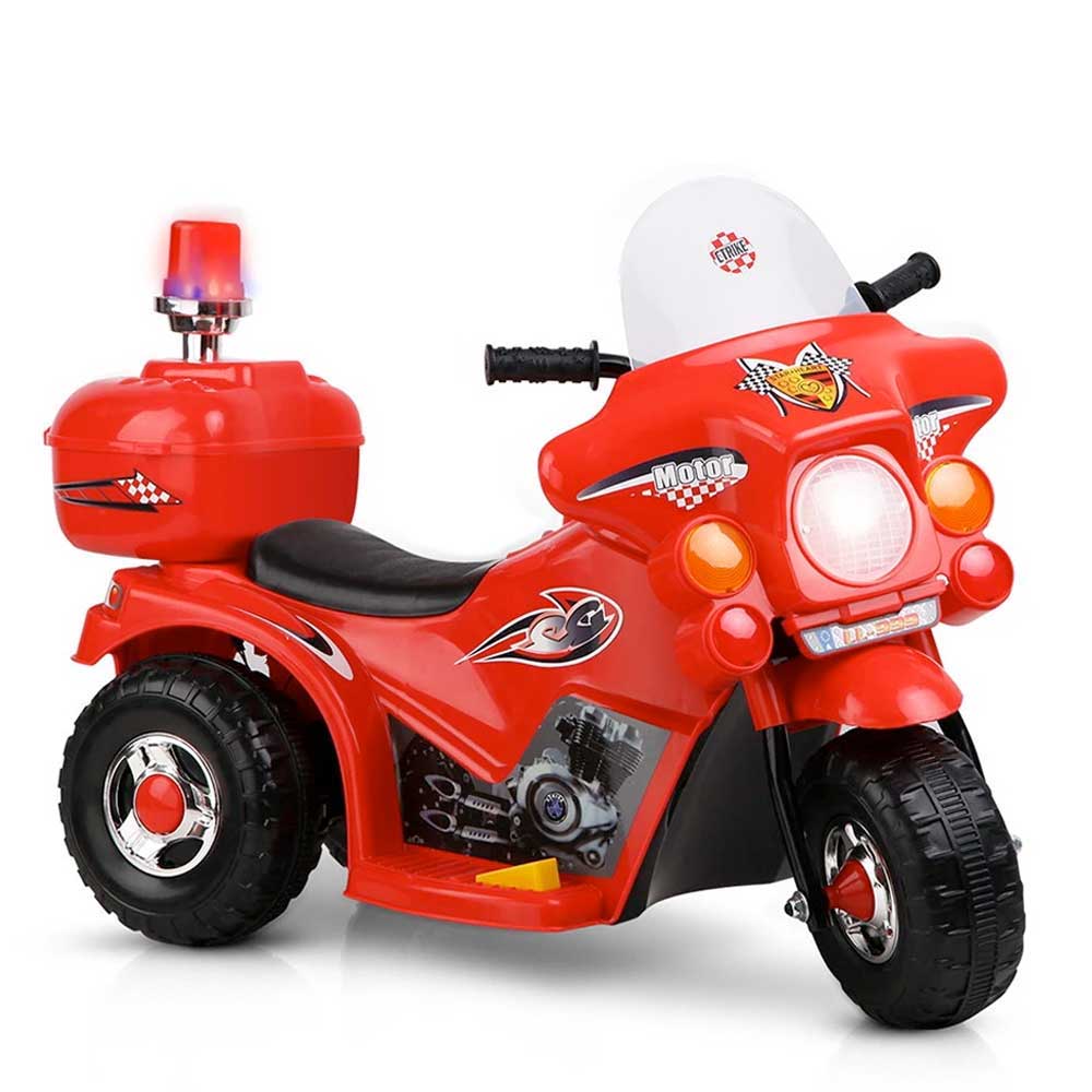 Fire Fighter Inspired Kids Ride On Motorcycle | Red | Ride Ons