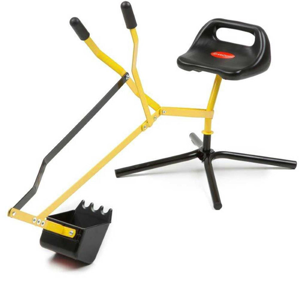 Construction Inspired Kids Ride On Metal Sand Digger Backyard Sandpit ...