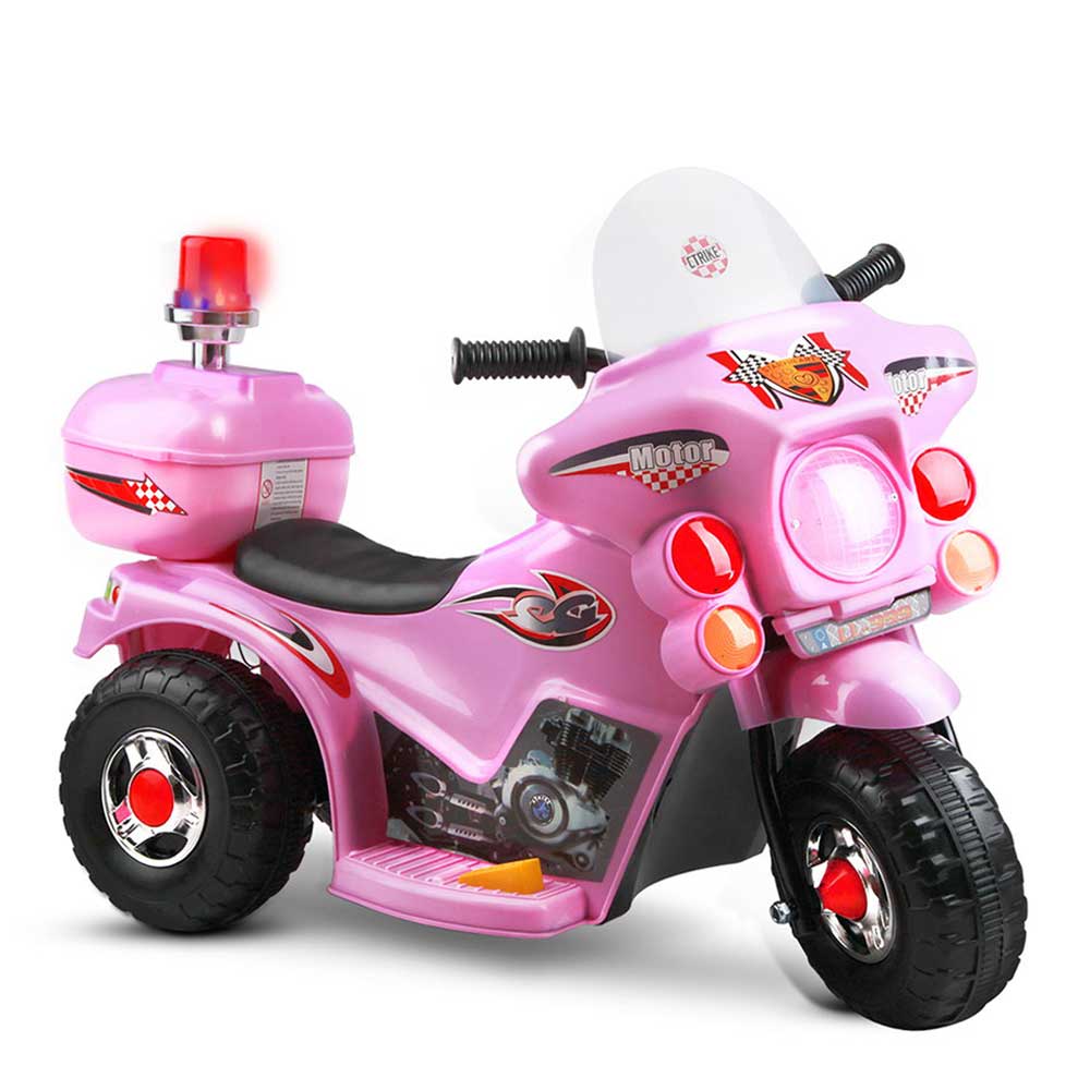 Police Inspired Kids Ride On Motorcycle | Pink | Ride Ons