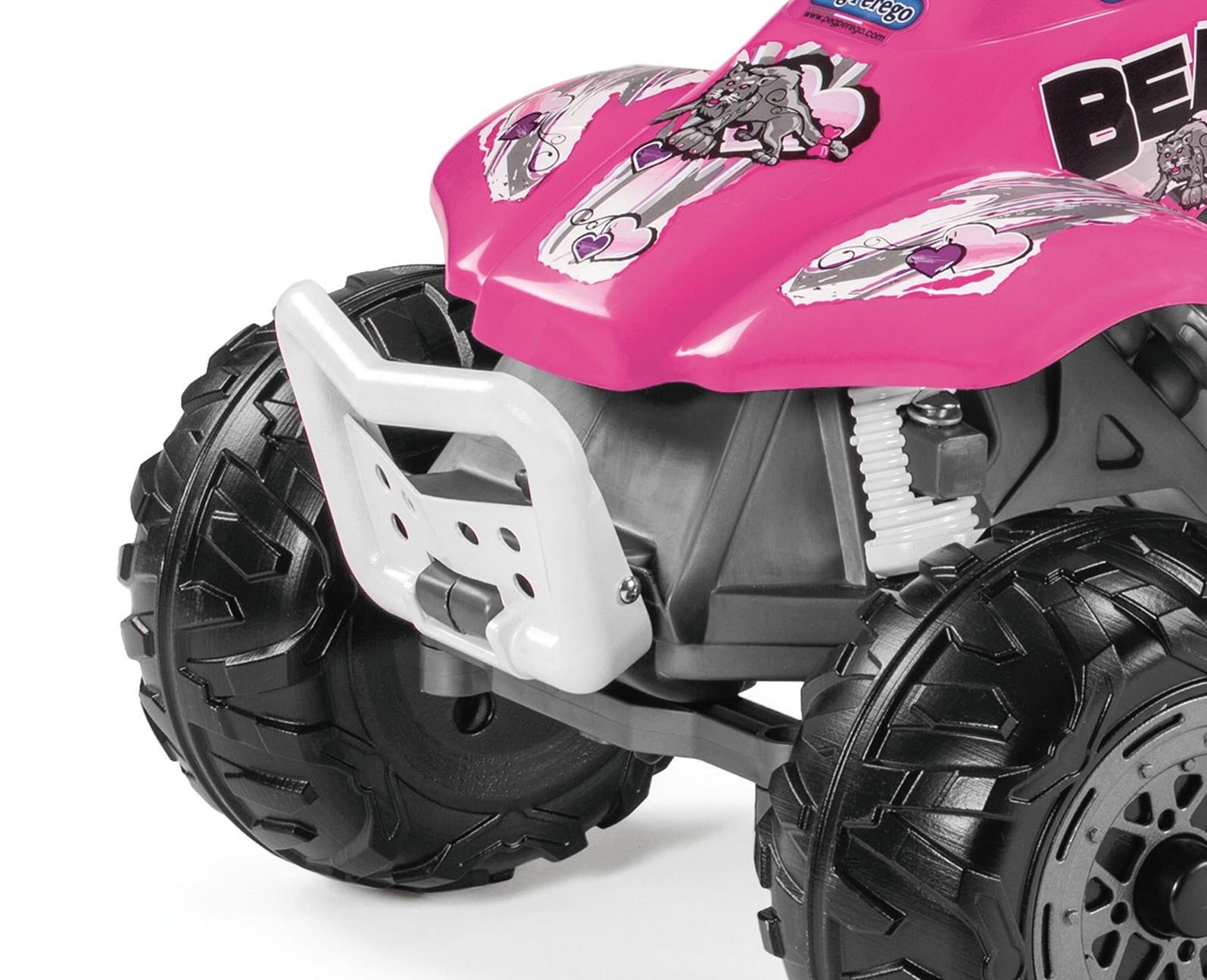 Peg Perego Bearcat Kids Ride On Quad Motorcycle | Pink | Ride Ons